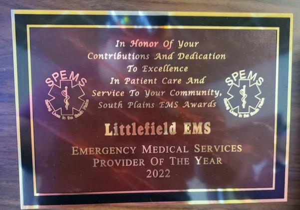 Littlefield EMS earns Emergency Medical Services Provider of the Year ...
